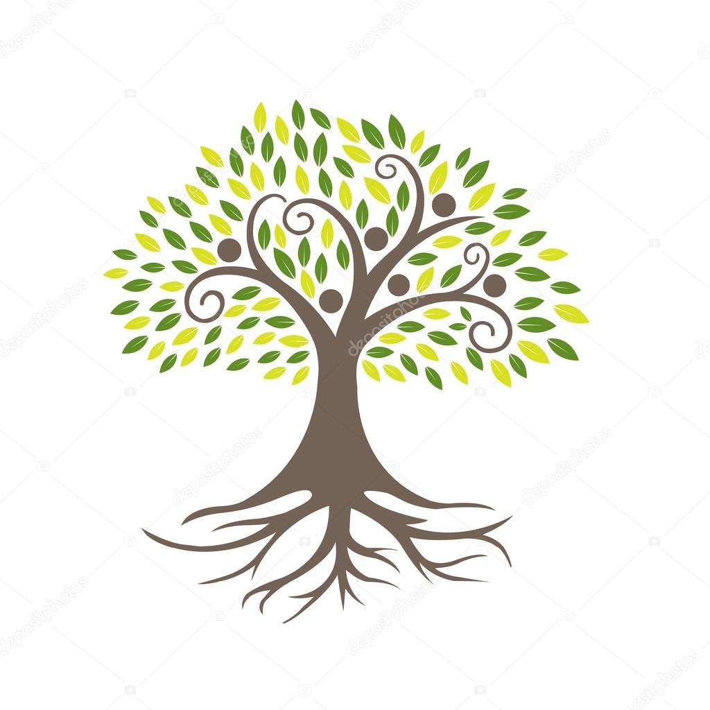 Vector Brown People Tree Community Stock Photo by ©nurul.muflikhun ...