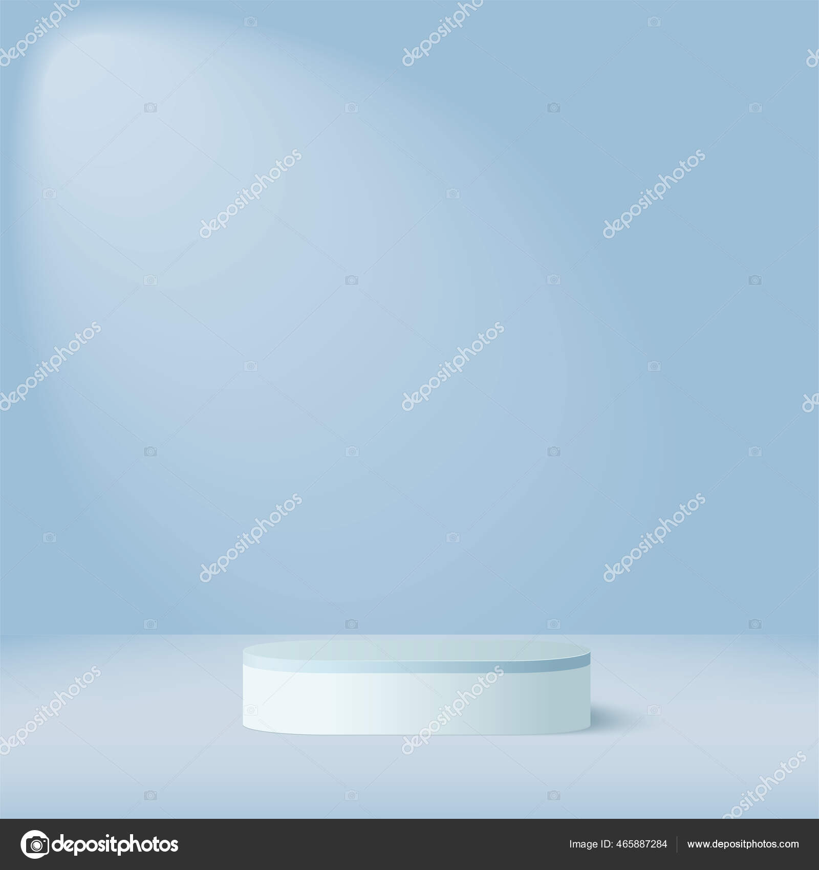 Fondo Abstracto Con Podios Geométricos Color Azul Ilustración Vectorial ...