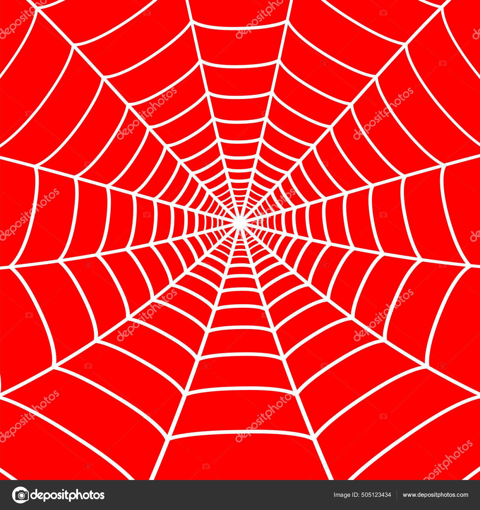 White Cobweb Red Background Spider Web Vector Stock Vector Image by ...