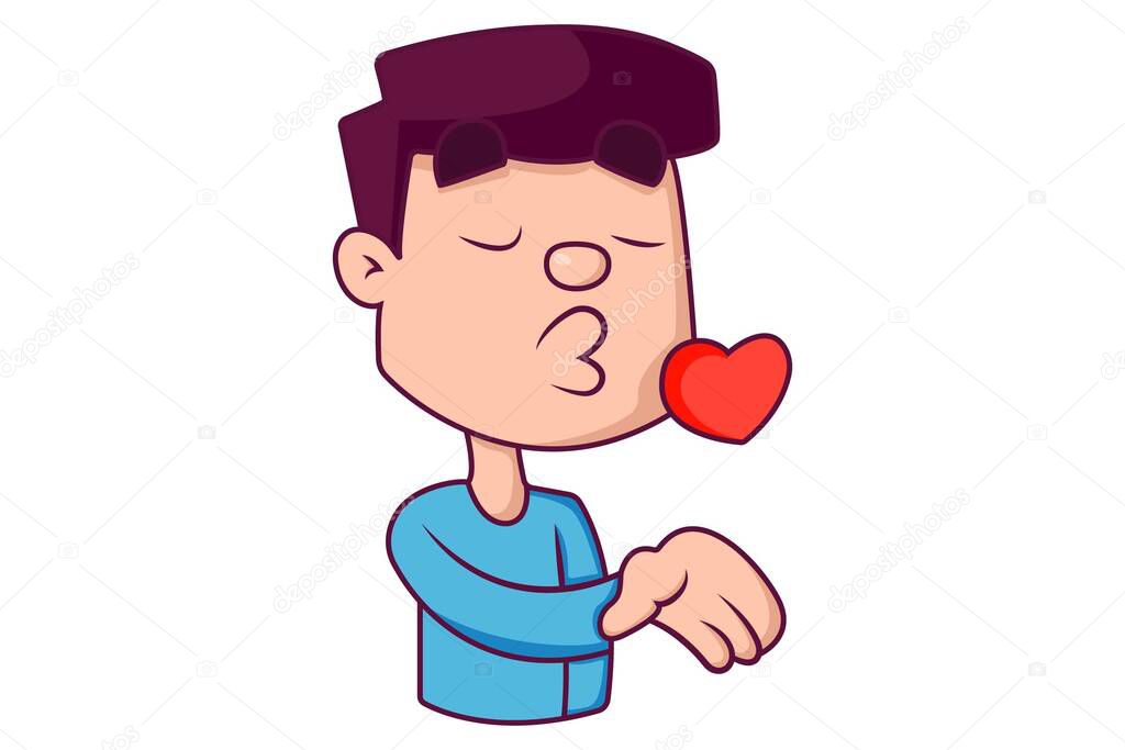 Cartone Animato Bacio Faccia