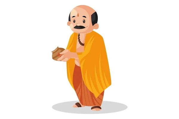 Vector Cartoon Illustration Sadhguru Jaggi Vasudev Isolated Colored ...