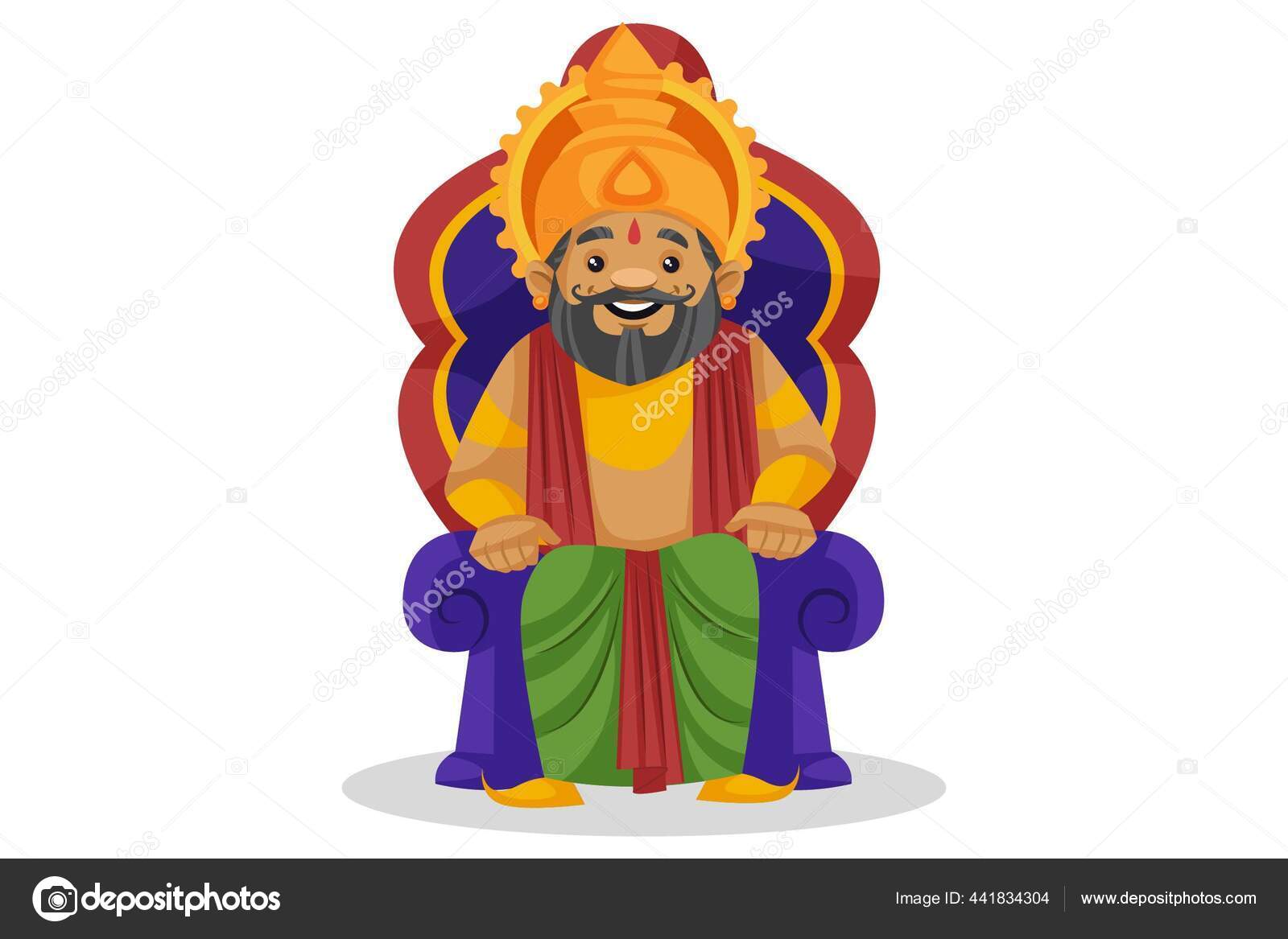 Indian King Vector