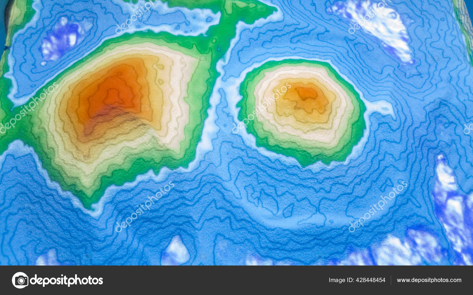 Close Augmented Reality Sand Table Advanced Technology Create Learning ...