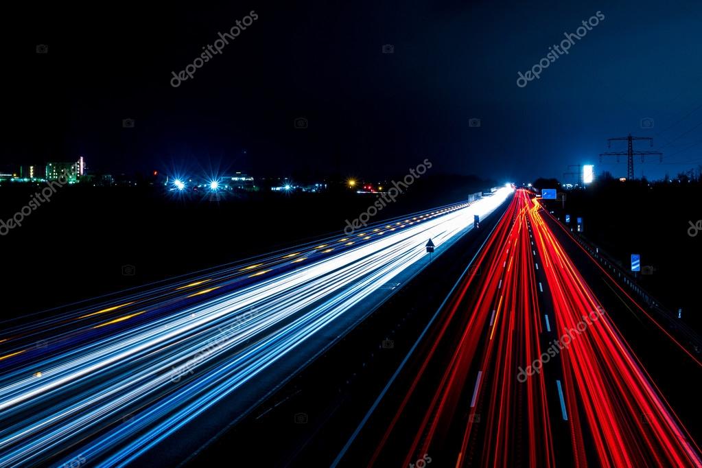 Autobahn At Night
