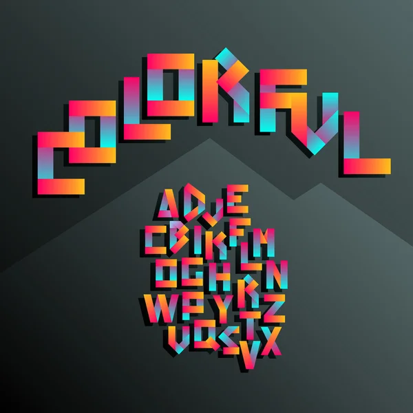 Fold ribbon alphabet. Stock Vector Image by ©tekla.pototska.yahoo.com ...