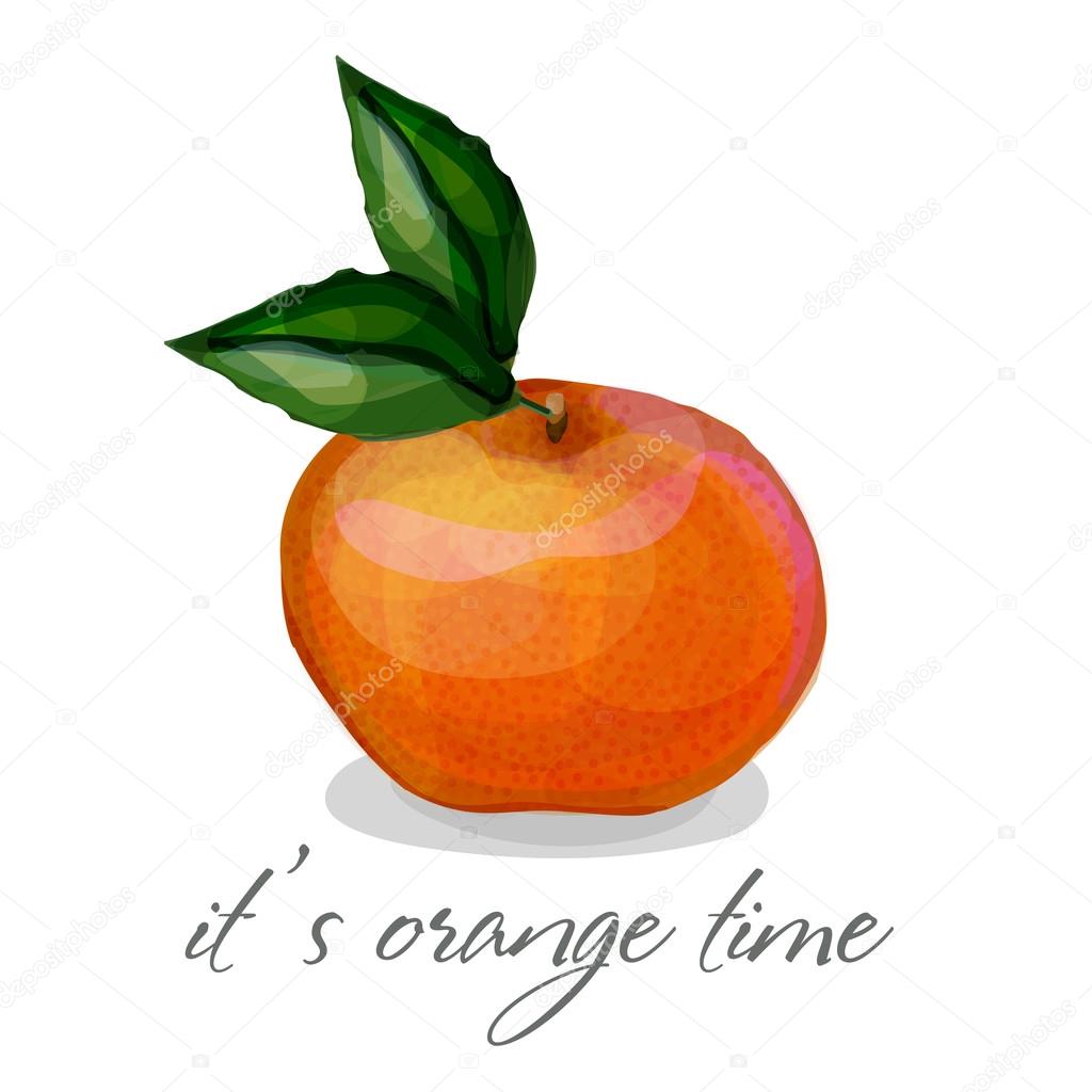 It's orange time illustration Stock Illustration by ©tekla.pototska ...