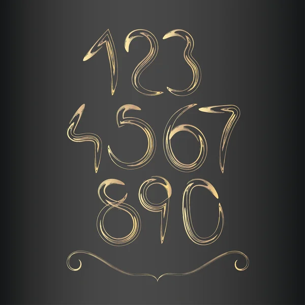 Handwritten numbers Vector Art Stock Images | Depositphotos