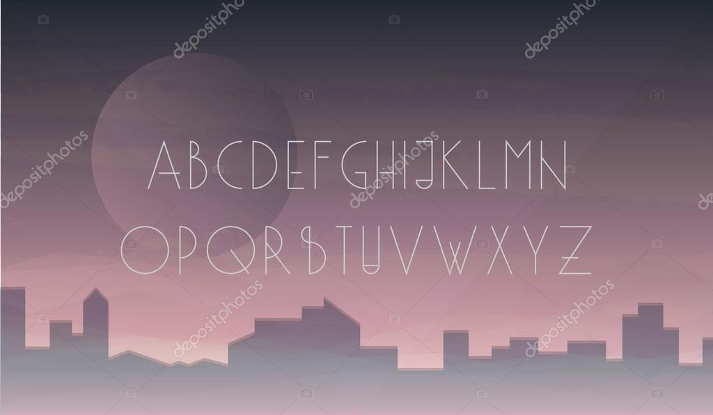 Alphabet on a city landscape Stock Vector Image by ©tekla.pototska ...