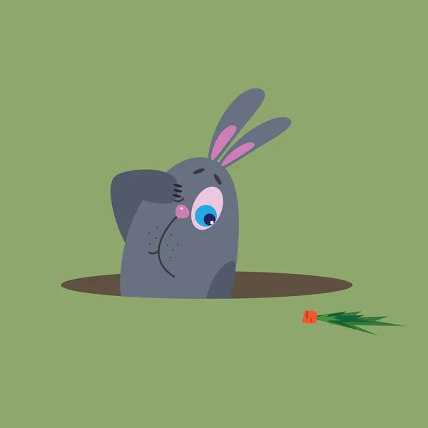 Happy Rabbit Carrot Wood Stock Vector Image by ©focus_bell@hotmail.co ...