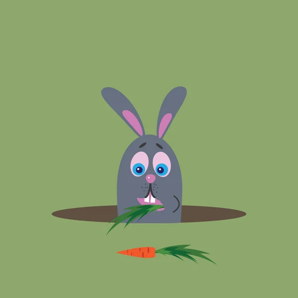 Bunny with color palette, illustration, vector on white backgrou Stock ...