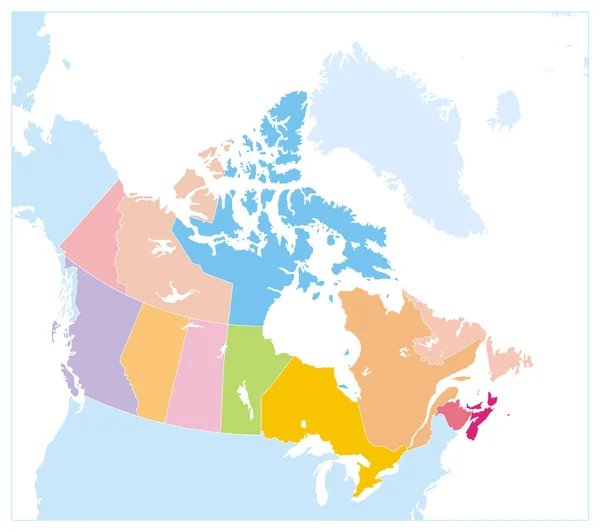 Blank Canada Physical Map