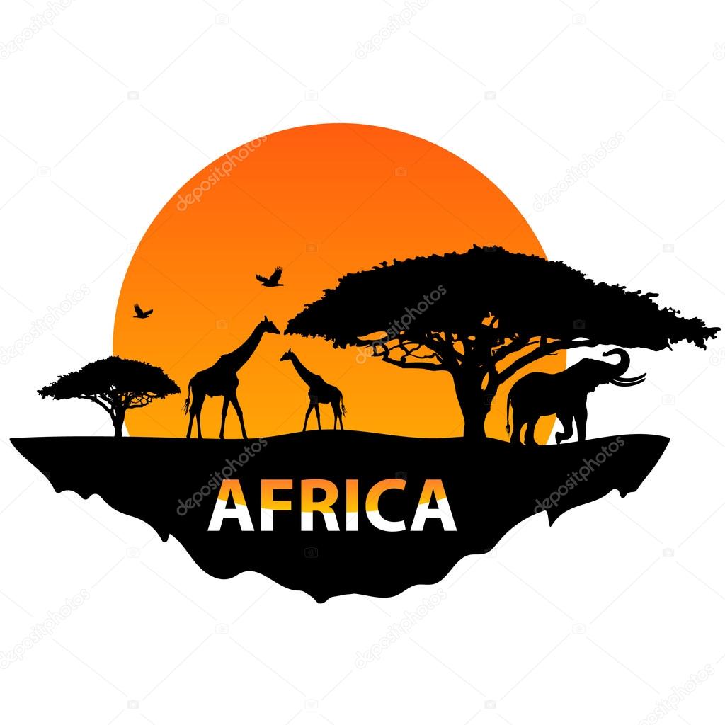 Vector Africa Life — Stock Vector © 111837846