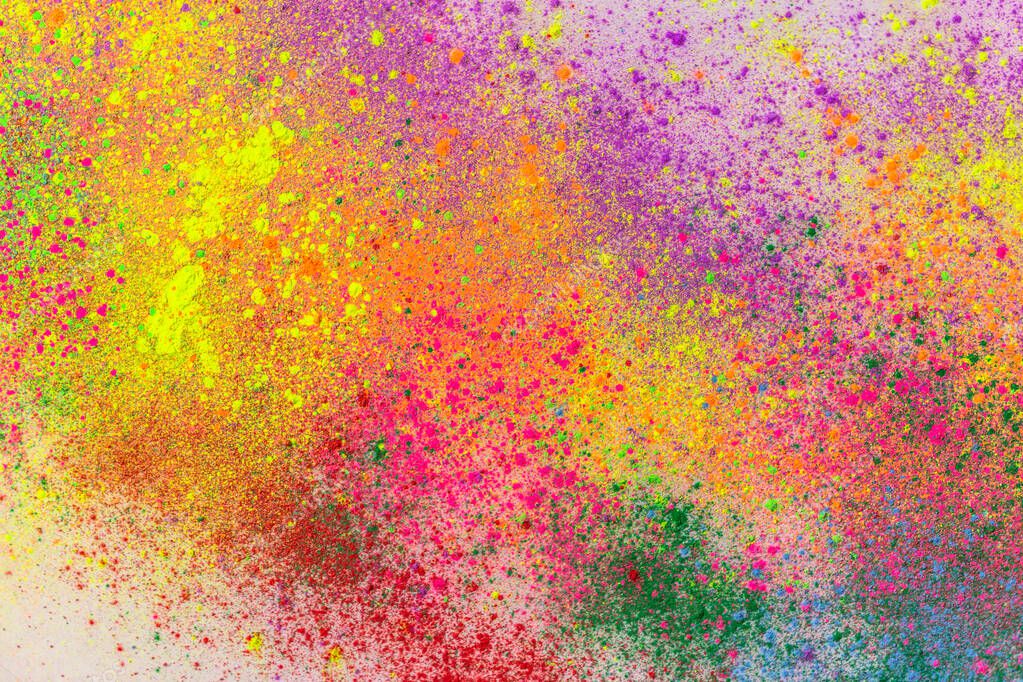 La vista superior de los colores en el suelo de los diversos colores ...