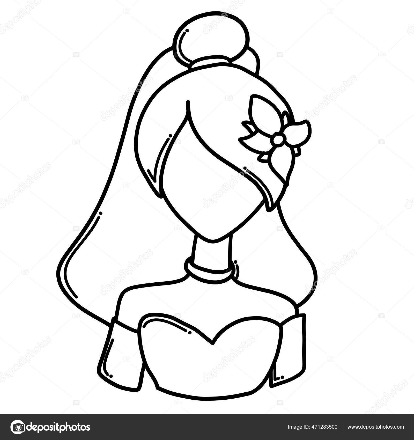Novia Doodle Vector Icono Dibujo Dibujo Ilustración Dibujado Mano Línea ...