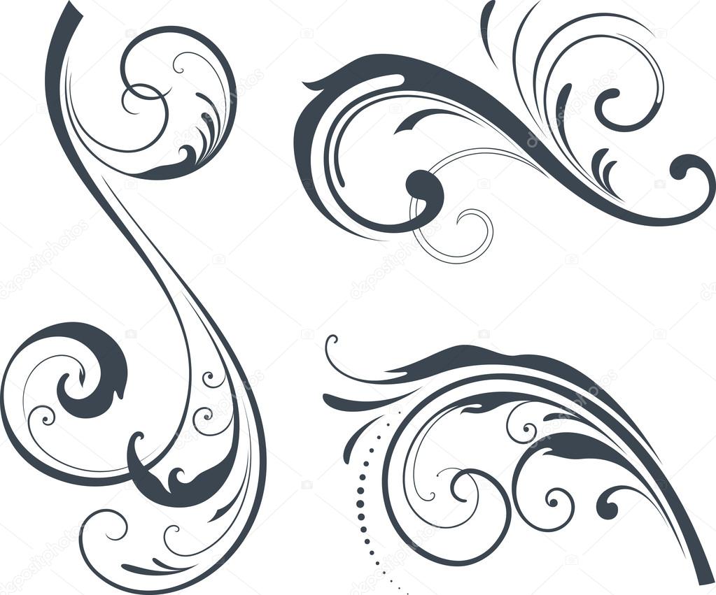 Vectorized Scroll Design Stock Vector Image by ©katya2katya #112967218
