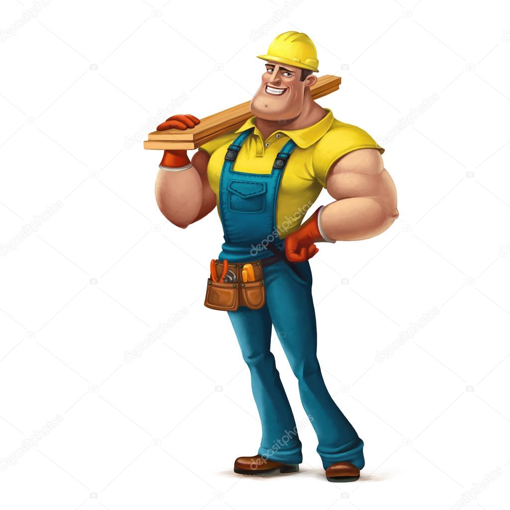 Funny character Builder, wood Stock Photo by ©sodesignby 119202910