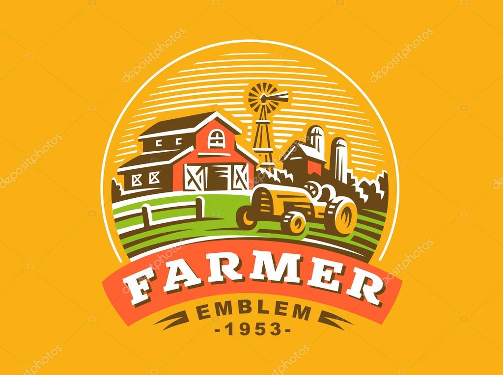 Illustration farm logo, color version Stock Vector Image by ©sodesignby ...