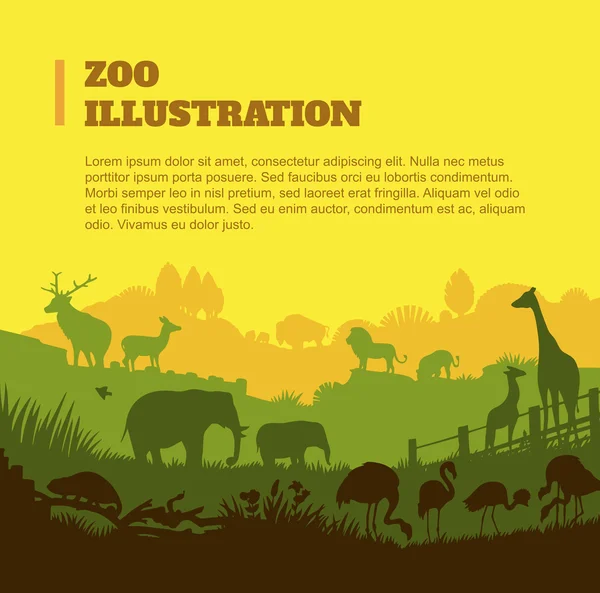 14,851,165 Zoo background Vector Images | Depositphotos