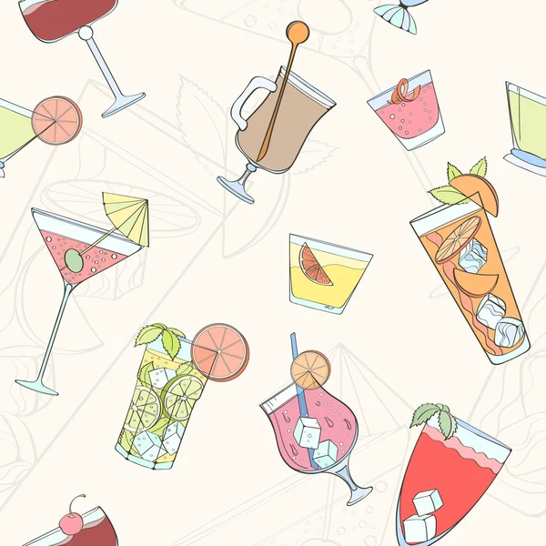 Seamless cocktail pattern Stock Vector Image by ©mespilia #116417230