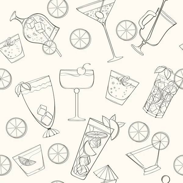 Seamless cocktail pattern Stock Vector Image by ©mespilia #116417230