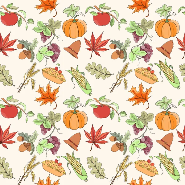 Thanksgiving seamless pattern Stock Vector Image by ©mespilia #122565496