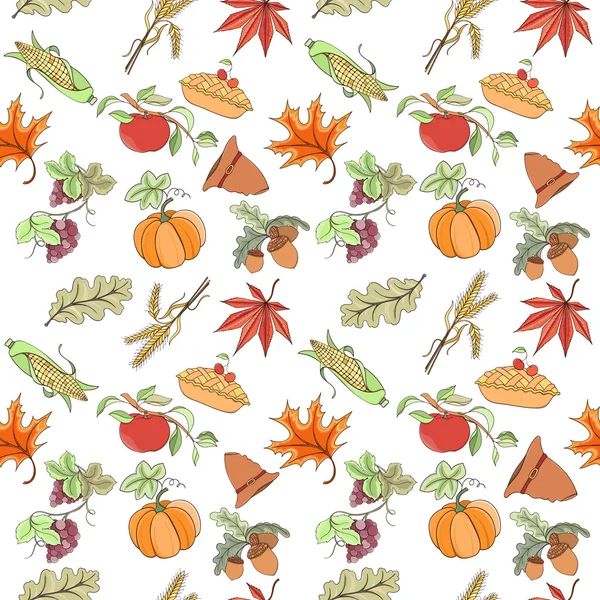 Thanksgiving seamless pattern Stock Vector Image by ©mespilia #122565496