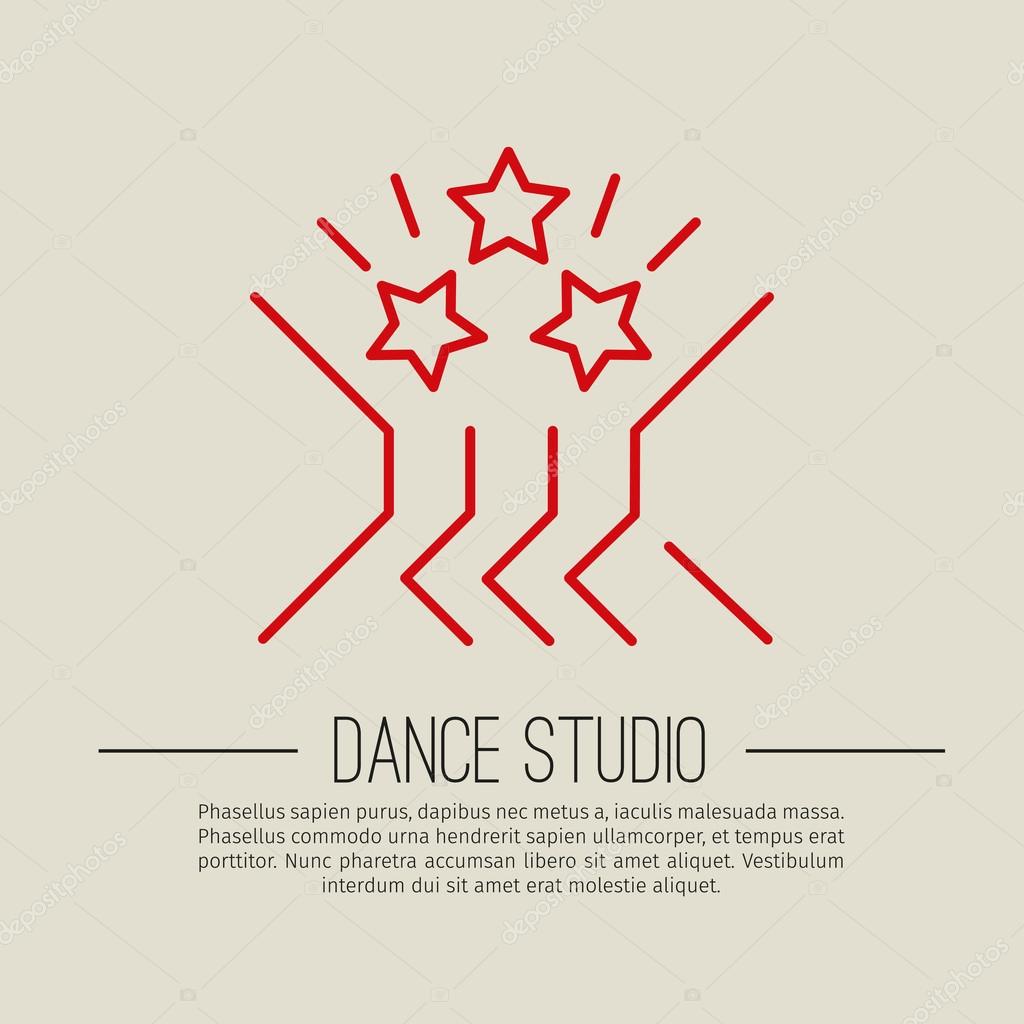 Dancing people. Emblem dance club Stock Vector Image by ©kunststudio ...