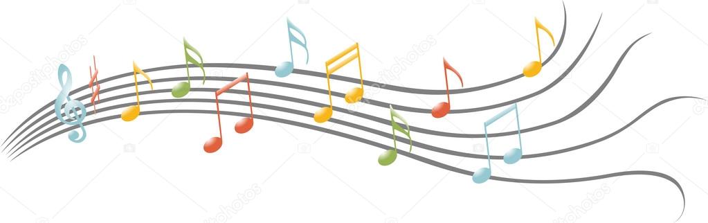 Colorful music notes — Stock Vector © ccile.ducrot.orange.fr #111966176