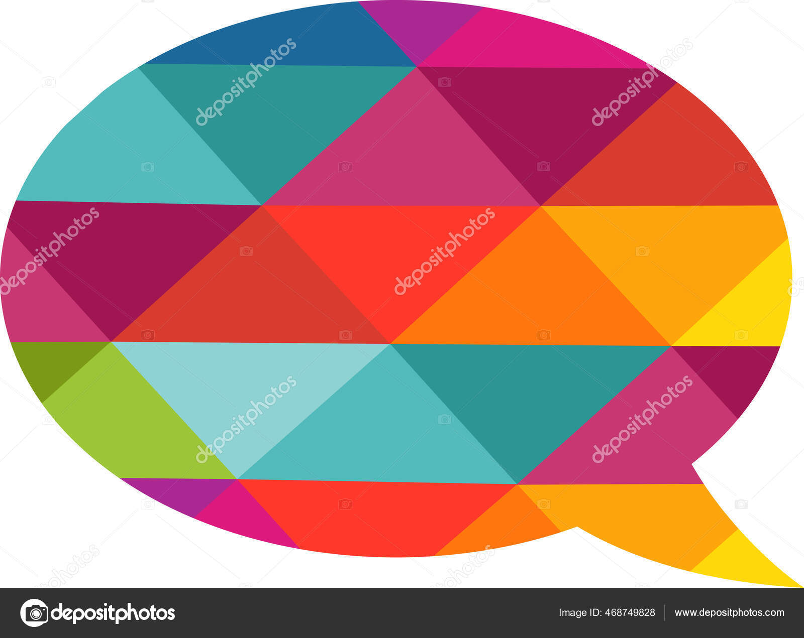Dialogue Bubble Several Bright Colours Stock Vector Image by ©ccile ...