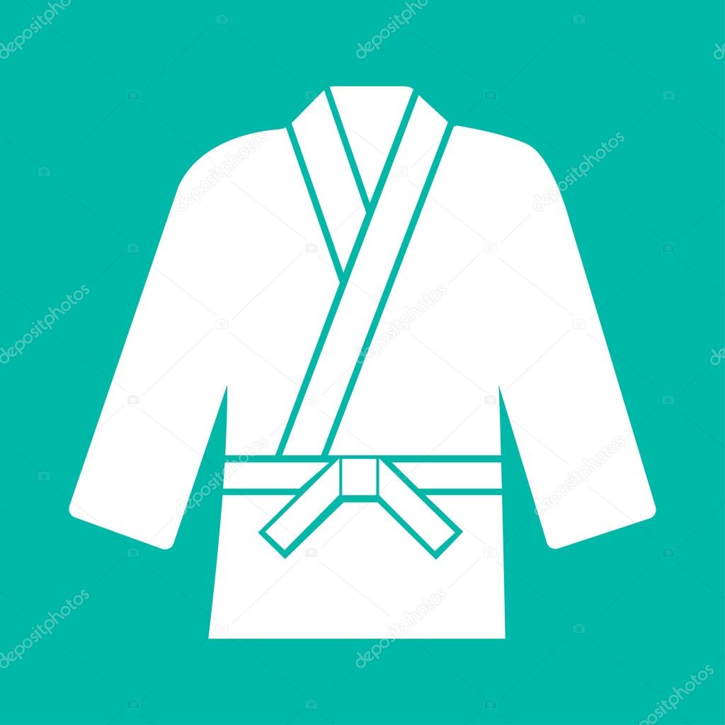 Karate suit icon,vector illustration on background Stock Vector Image ...