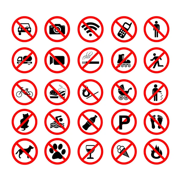 Garbage is prohibited Vector Art Stock Images | Depositphotos