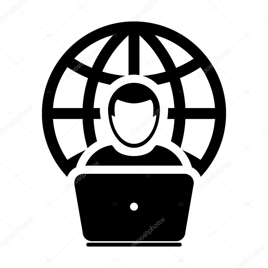 Icono De Vector De Usuario Pc Vector De Stock Computer User Icon