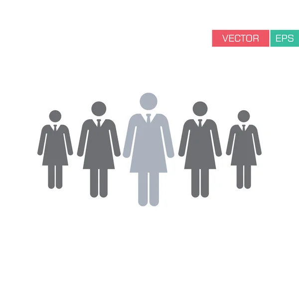 Women Icon - Leader, Businesswomen, Team, Group, Management Icon in ...