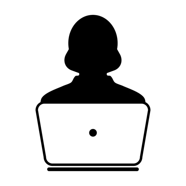 User Icon - Laptop, Computer, Device, Worker Vector illustration ...