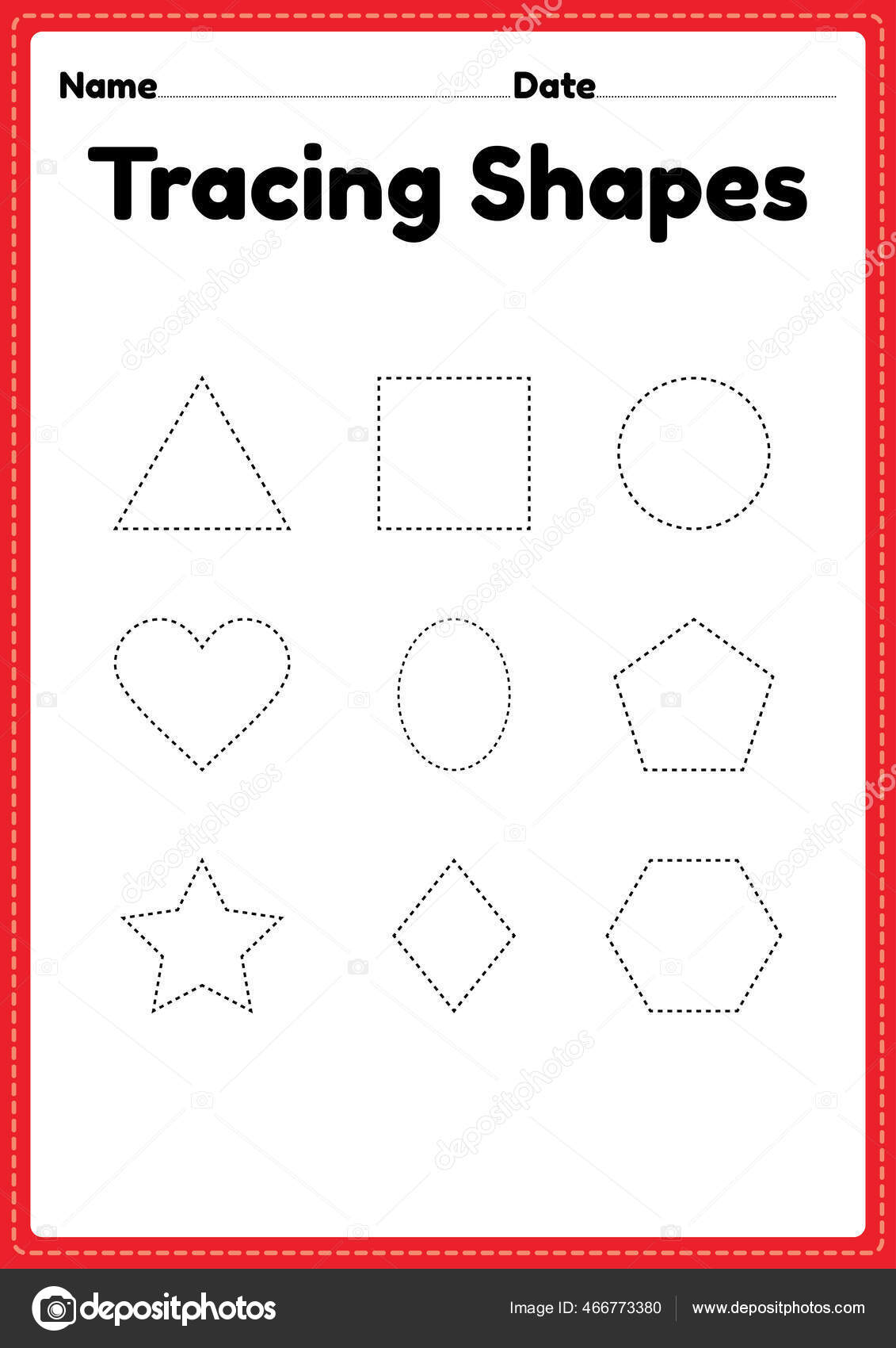 Hojas De Trabajo Para Trazar Formas En Preescolar