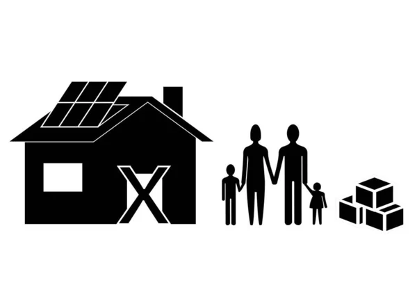 Homeless Family Clipart Border