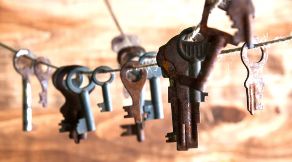 Vintage keys hanging Stock Photos, Royalty Free Vintage keys hanging ...