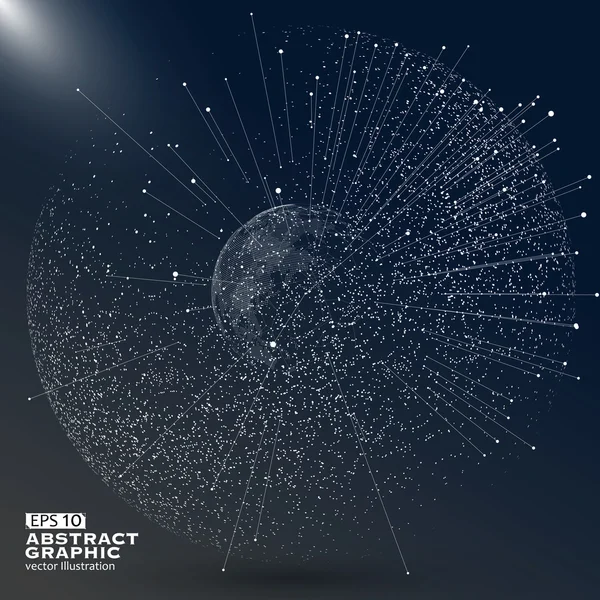 World map point, line, composition, representing the global, Global ...