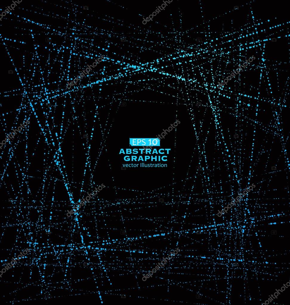 Dot pattern composed of mesh,Technological sense of abstract graphics ...
