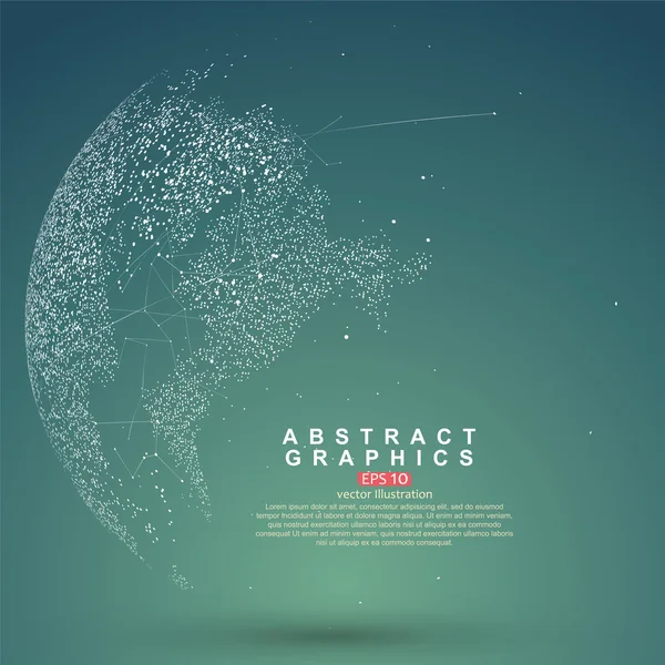 World map point, line, composition, representing the global, Global ...