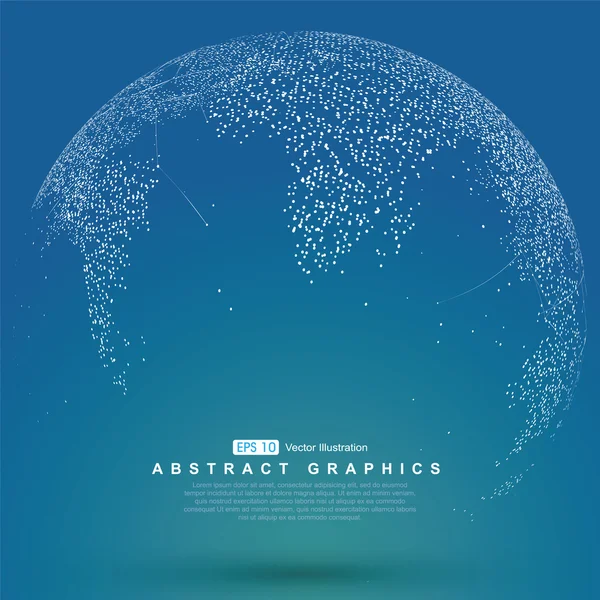 World map point, line, composition, representing the global, Global ...