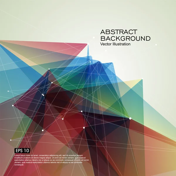 Point, line, surface composition of abstract graphics, Vector ...