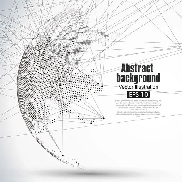 Mapa mundi abstracto imágenes de stock de arte vectorial | Depositphotos