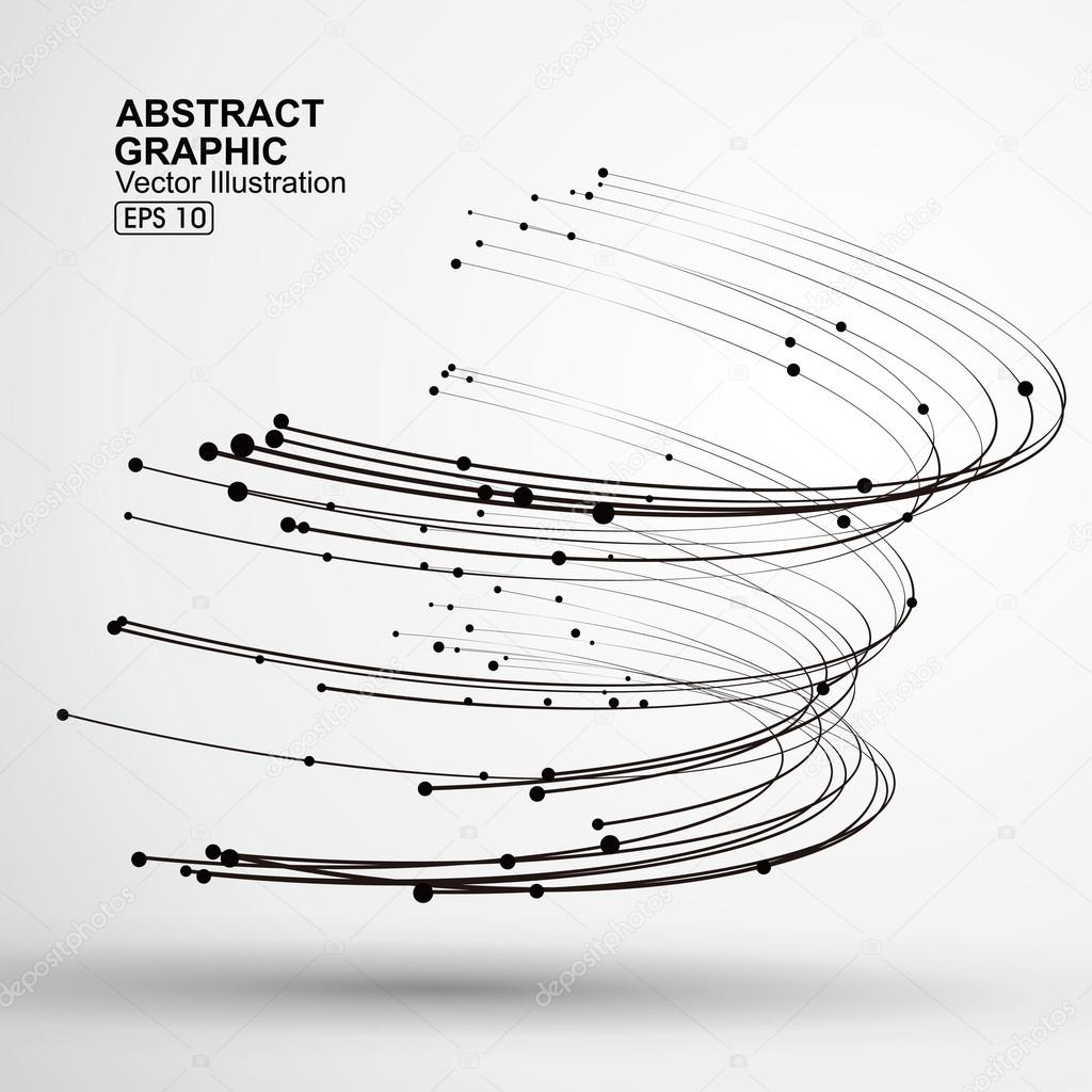 Vector Tornado,Abstract graphics. — Stock Vector © Liuzishan #115796314