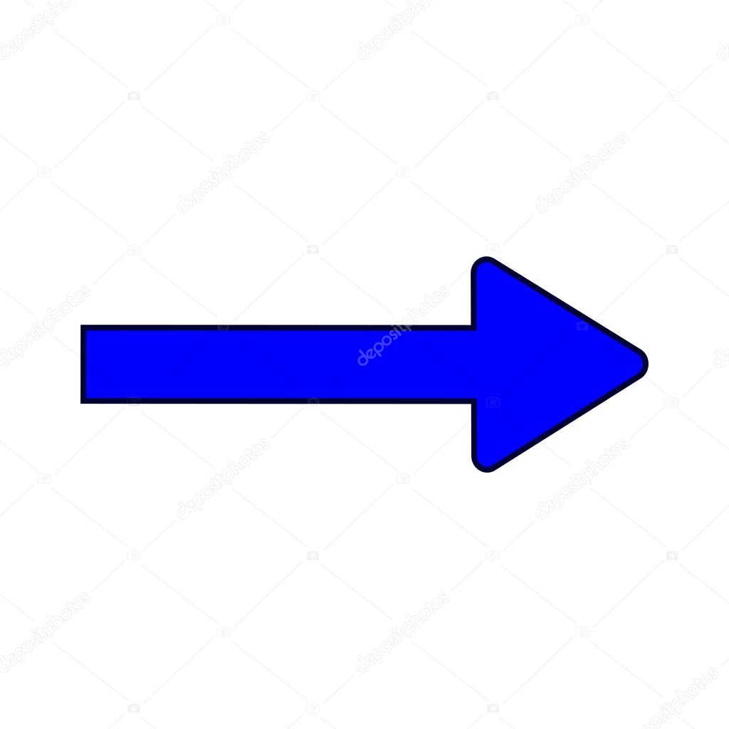 Flecha signo azul 21.06 vector, gráfico vectorial © Ksushanka imagen ...