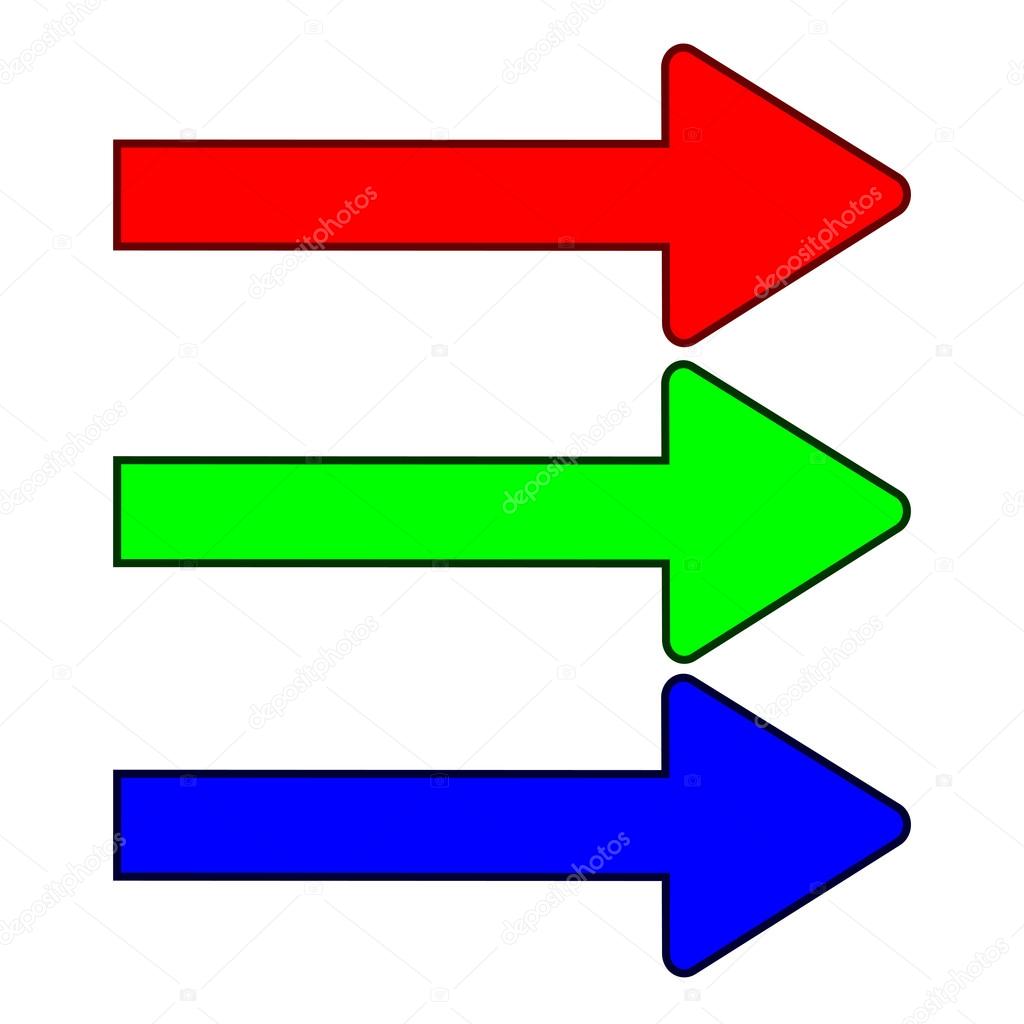Set Color Arrows 17 07 Stock Vector Image By ©ksushanka 117677266