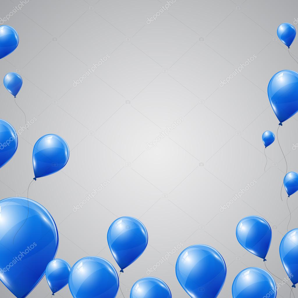 Fondo De Globos Azules