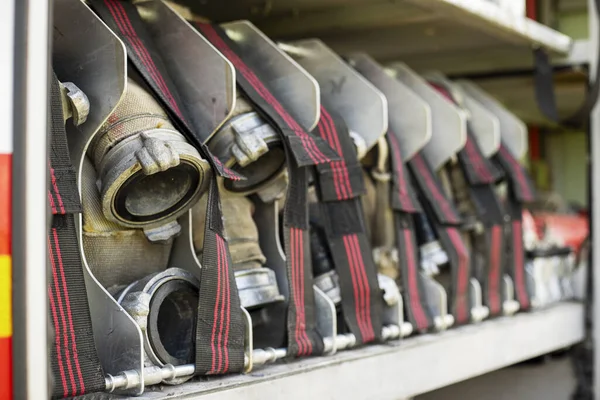 Fire truck hose connectors Stock Photos, Royalty Free Fire truck hose ...