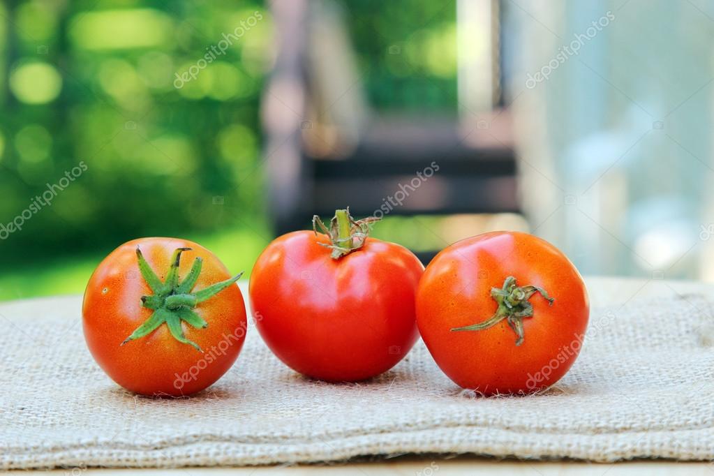 Red cherry tomatoes — Stock Photo © dipalipix #121001540