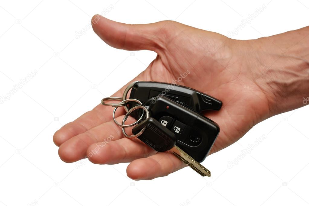 Car Keys. Keys in hand. — Stock Photo © Iryna_L #113165680